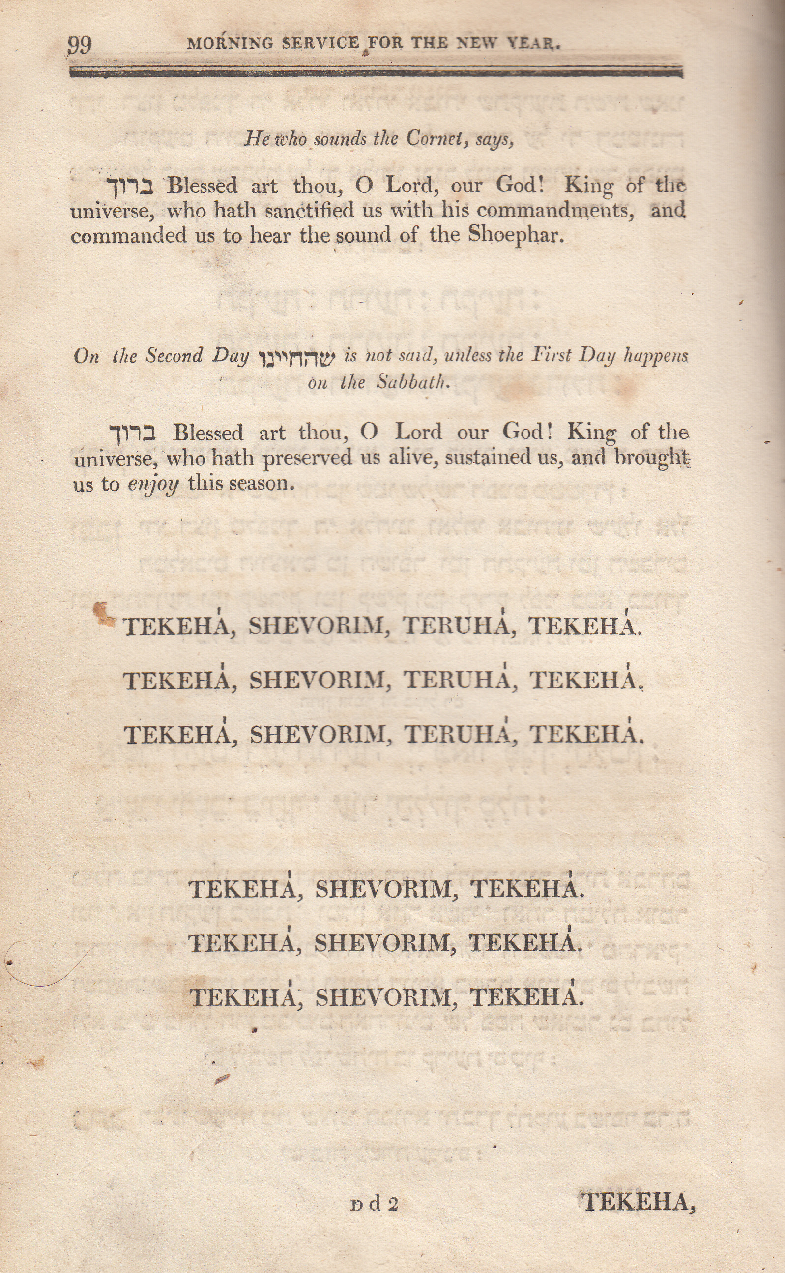 Machzor for Rosh Hashana – The Form of Prayers for the New Year ...