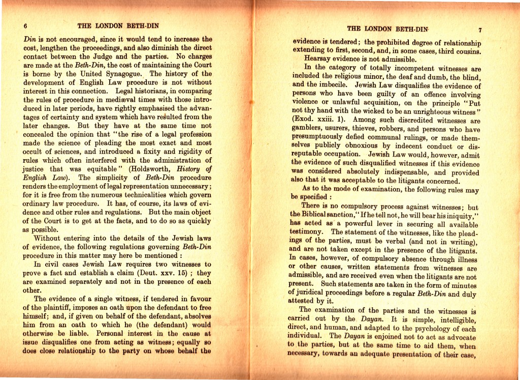 The London Beth Din (The Court of the Chief Rabbi) by Dayan A. Feldman ...