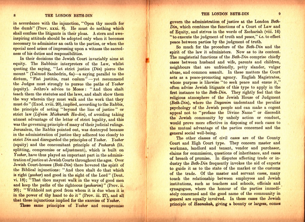 The London Beth Din (The Court of the Chief Rabbi) by Dayan A. Feldman ...