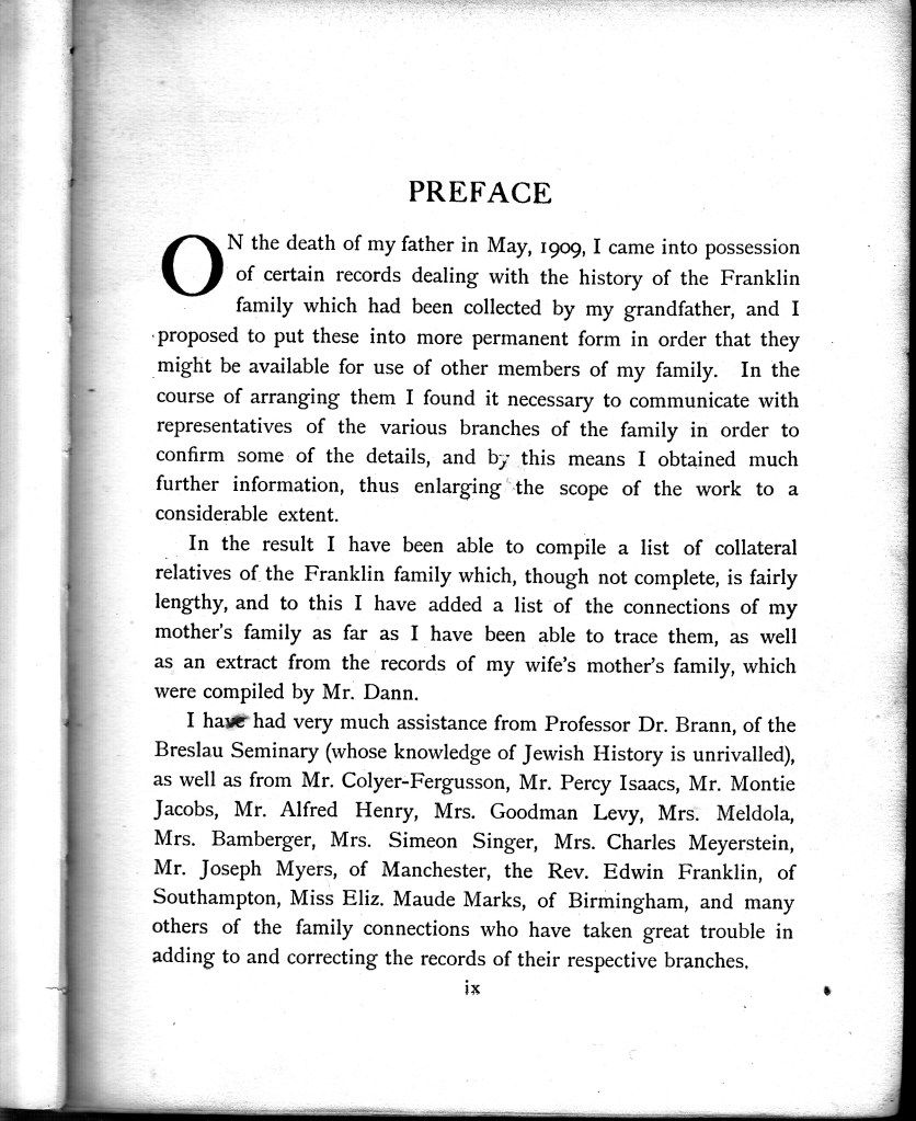 Records of the Franklin Family and Collaterals, by Arthur Ellis ...