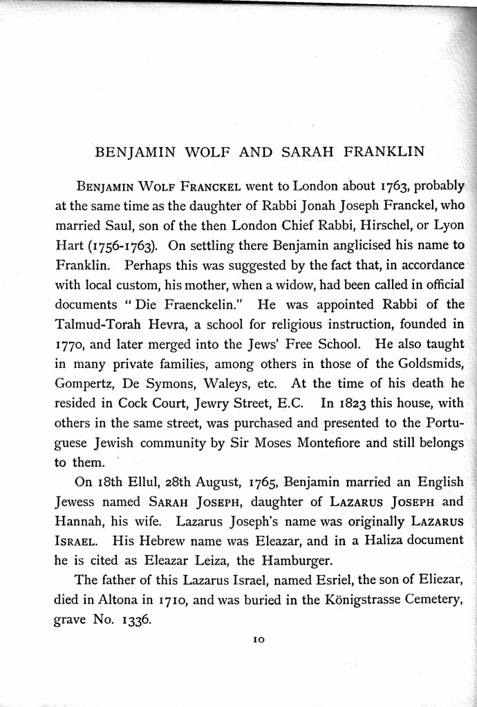 Records of the Franklin Family and Collaterals, by Arthur Ellis ...