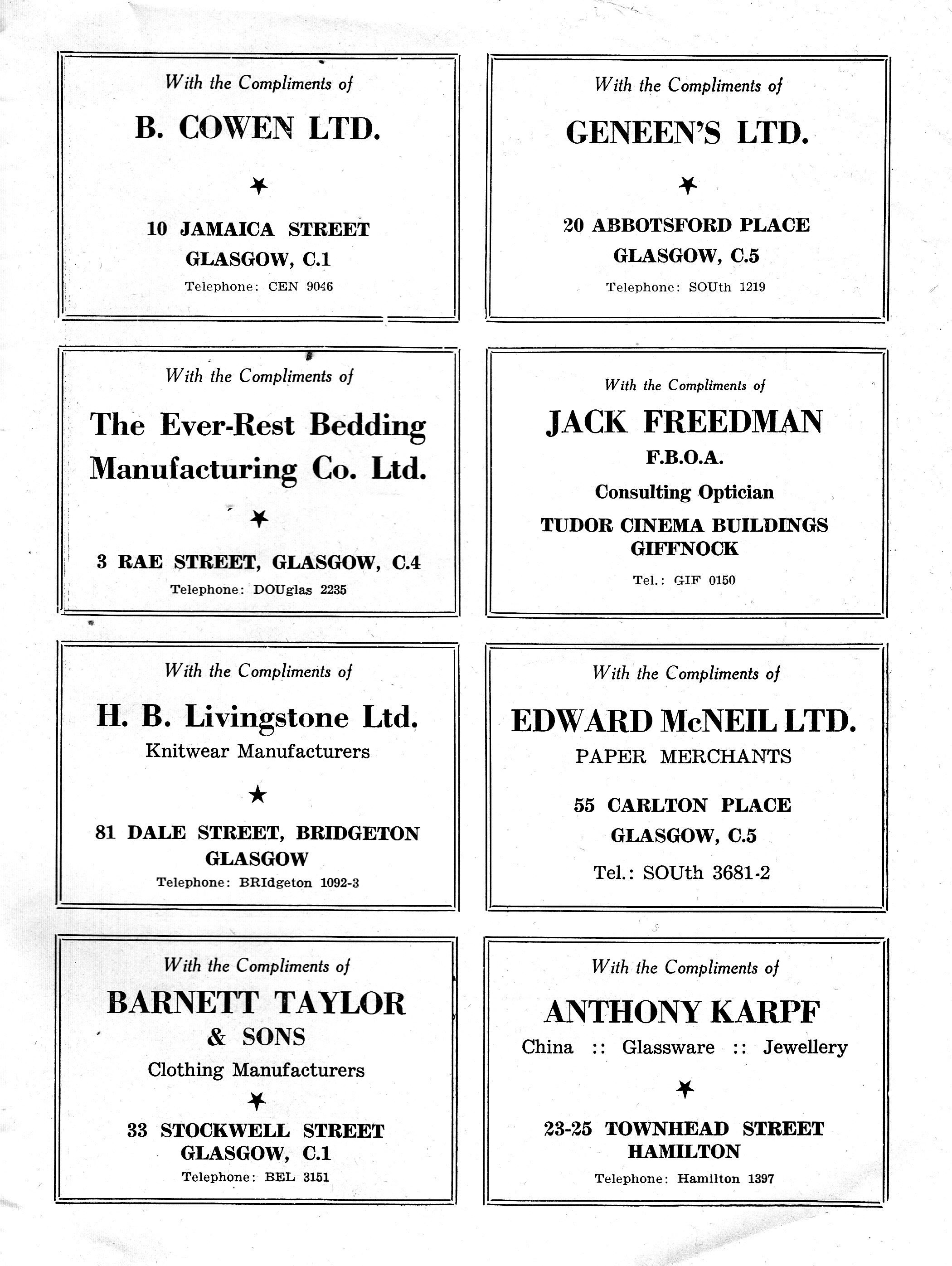 Giffnock and Newlands Hebrew Congregation, Glasgow, Synagogue Bulletin ...