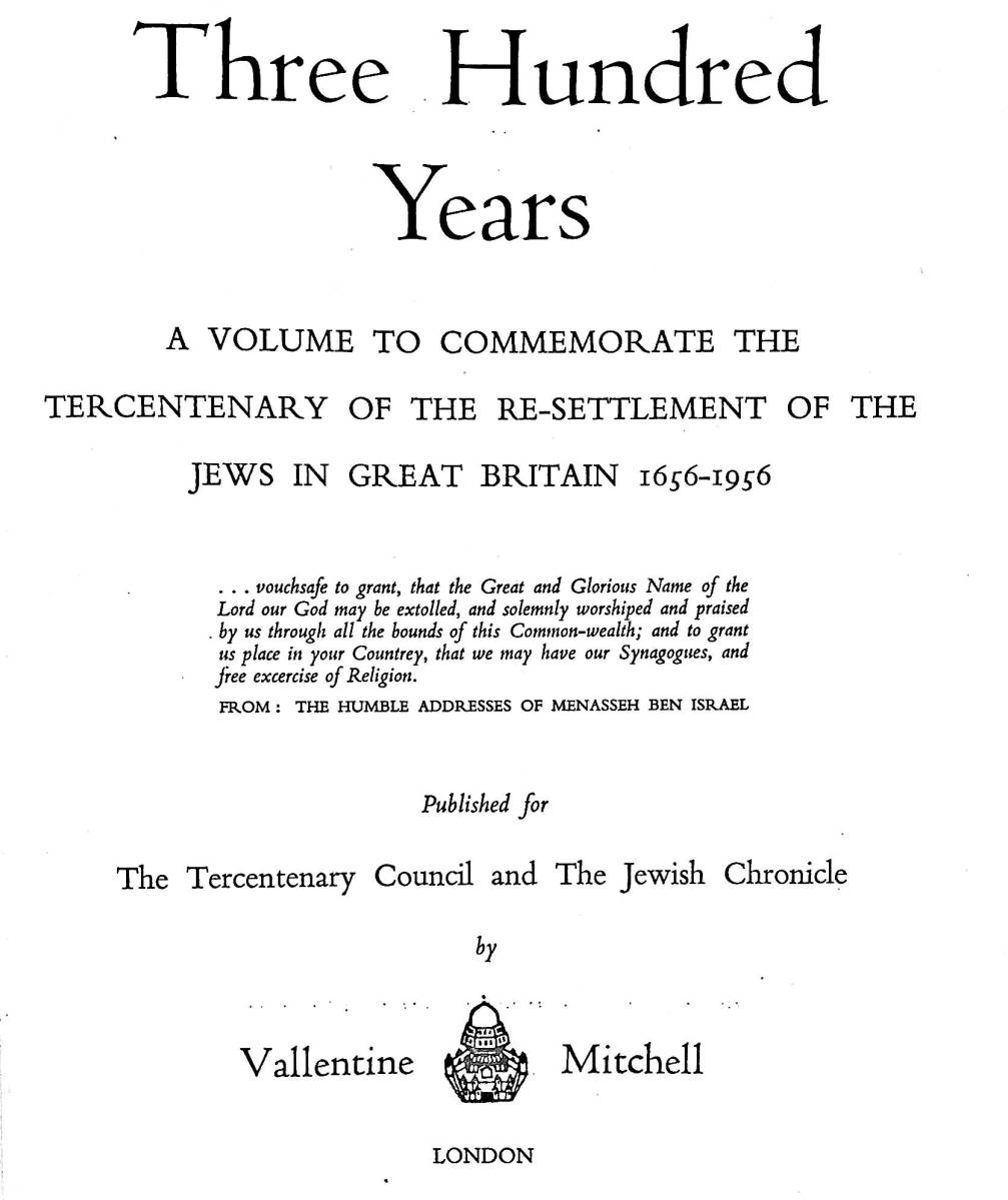 Three Hundred Years. A volume to commemorate the Tercentenary of the ...