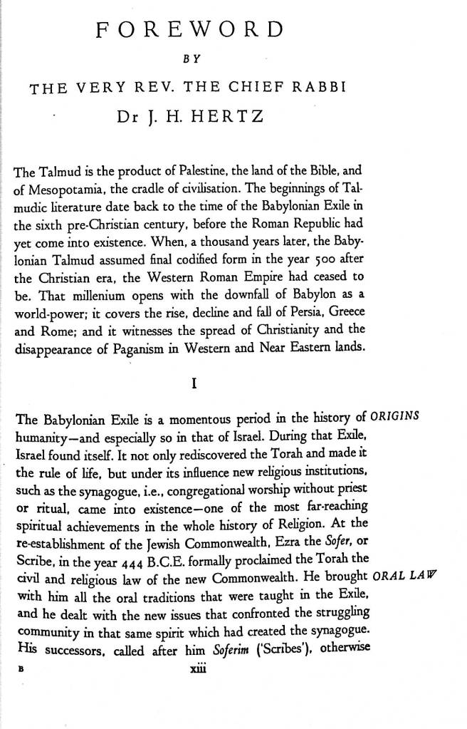 The Babylonian Talmud, Seder Nezikin, Baba Kamma I, translated into ...