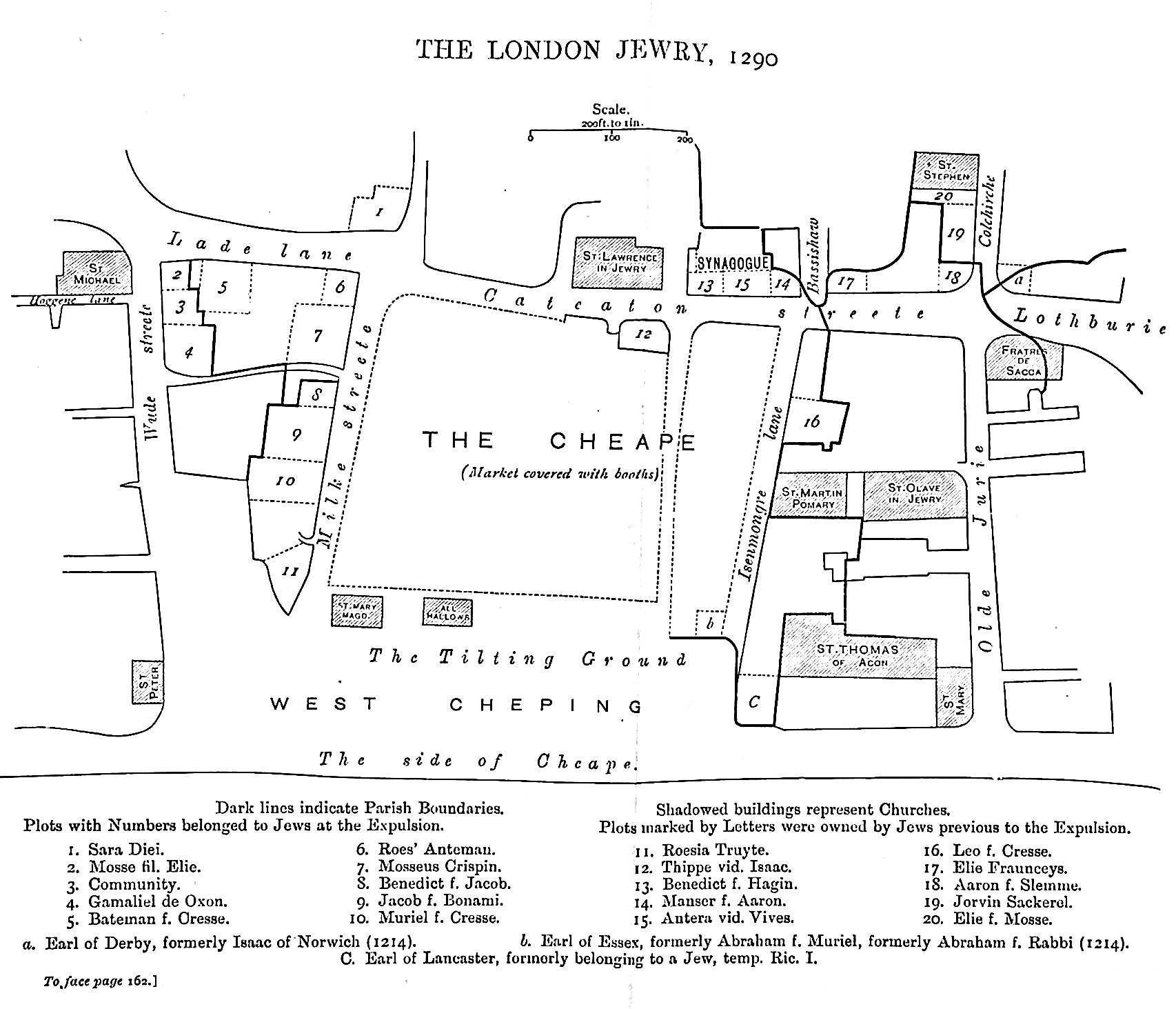 The London Jewry, 1290 – in Jewish Ideals and other essays by Joseph ...