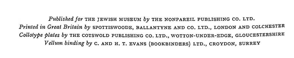 A Jewish Iconography, Alfred Rubens, The Jewish Museum, London, 1954 ...