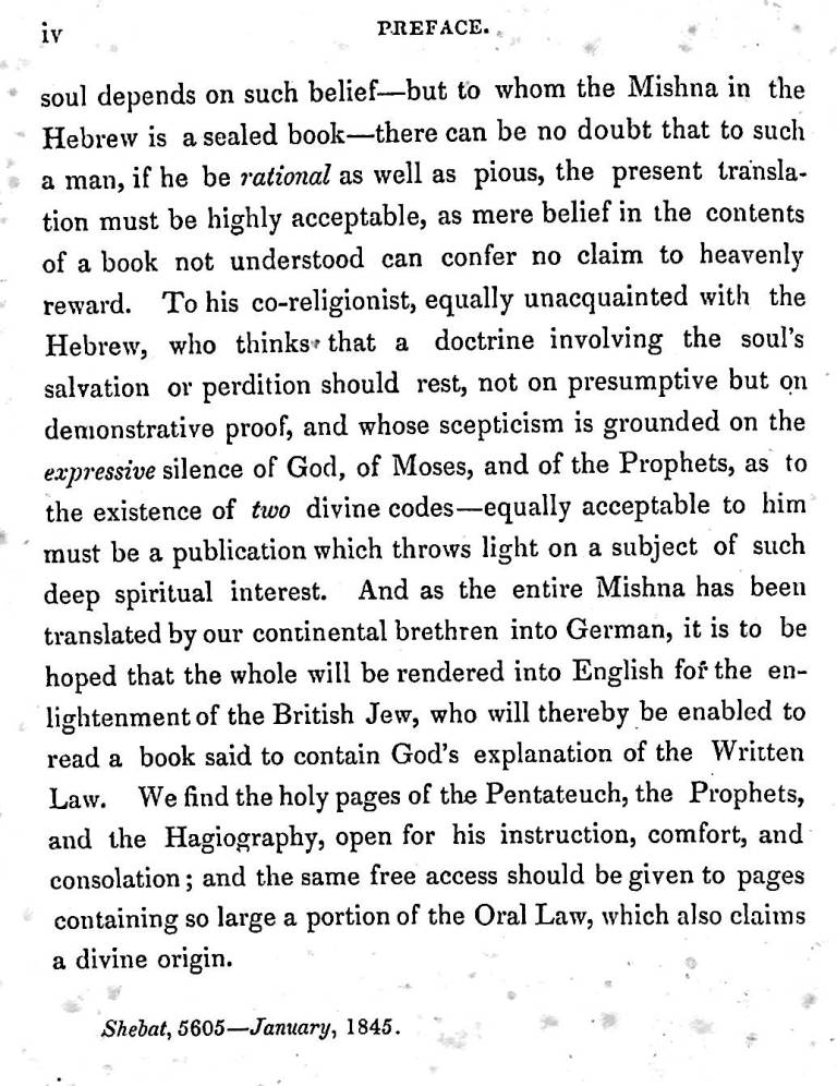Eighteen Treatises from the Mishna, translated by D. A. De Sola and M ...