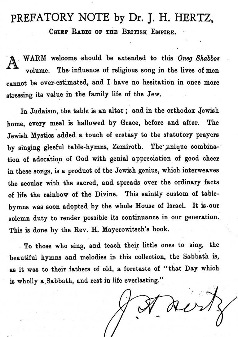 Oneg Shabbos, Anthology of Ancient Hebrew Table Songs (Zemiroth), Rev ...